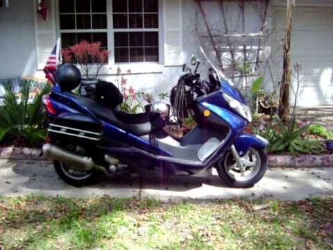 Burgman 400 bbje500 mods on my 2005 - YouTube