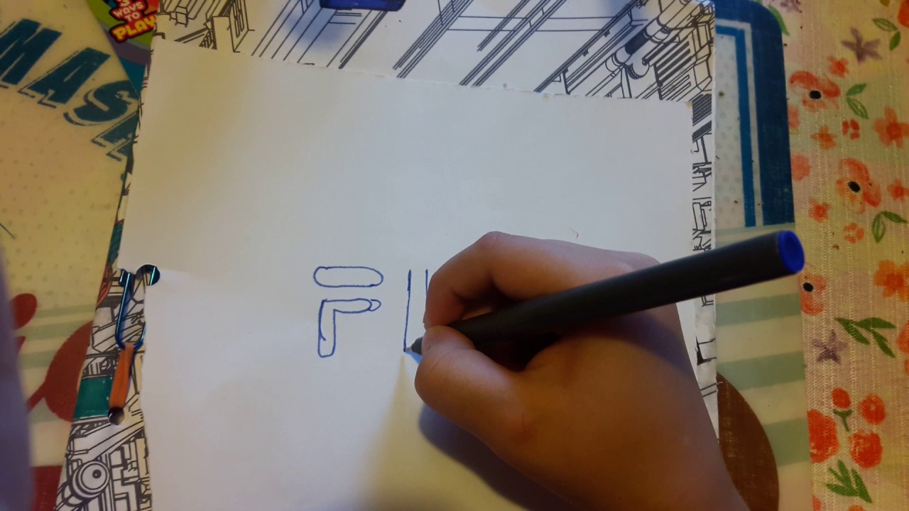 DRAWING LOGO]PT1 HOW TO DRAW A FILA LOGO - YouTube