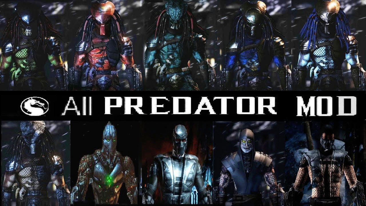 Mortal Kombat X ALL PREDATOR MKX Costume Skin PC Mod MK MKXL update ...