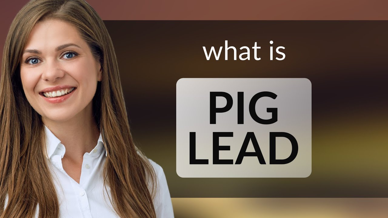Pig lead • PIG LEAD definition - YouTube