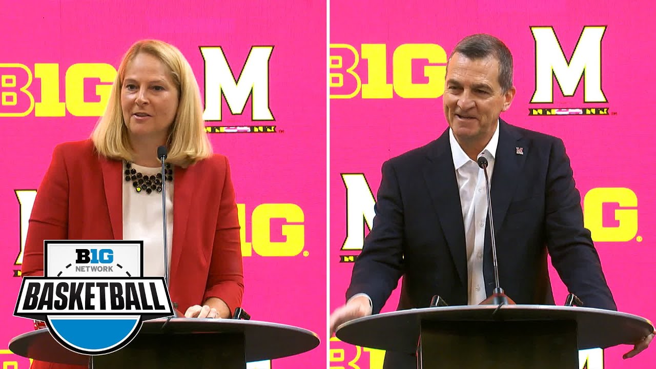 Maryland's Brenda Frese and Mark Turgeon | 2021 Big Ten Basketball ...