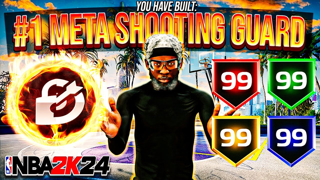 THE #1 META BEST SHOOTING GUARD BUILD IN NBA 2K24! BEST SHOOTING GUARD ...