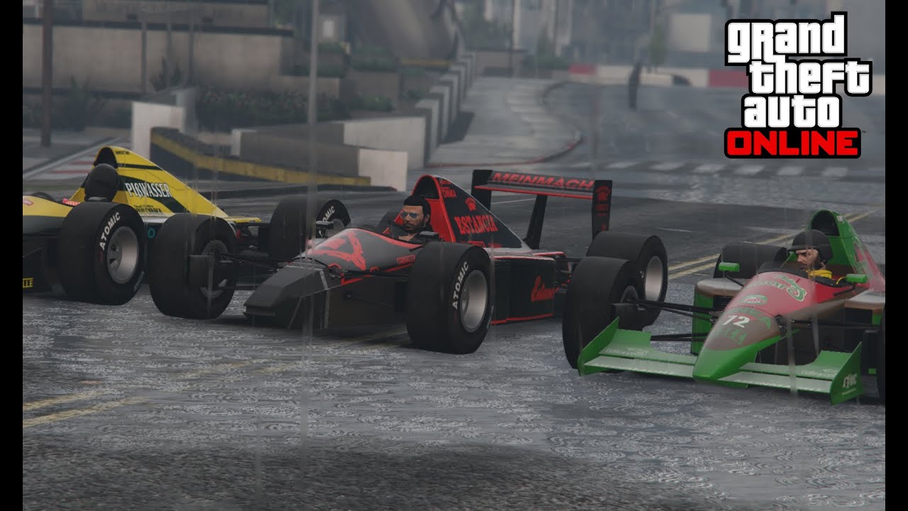 COURSE DE F1 EN AVANT PREMIERE SUR GTA ONLINE - YouTube