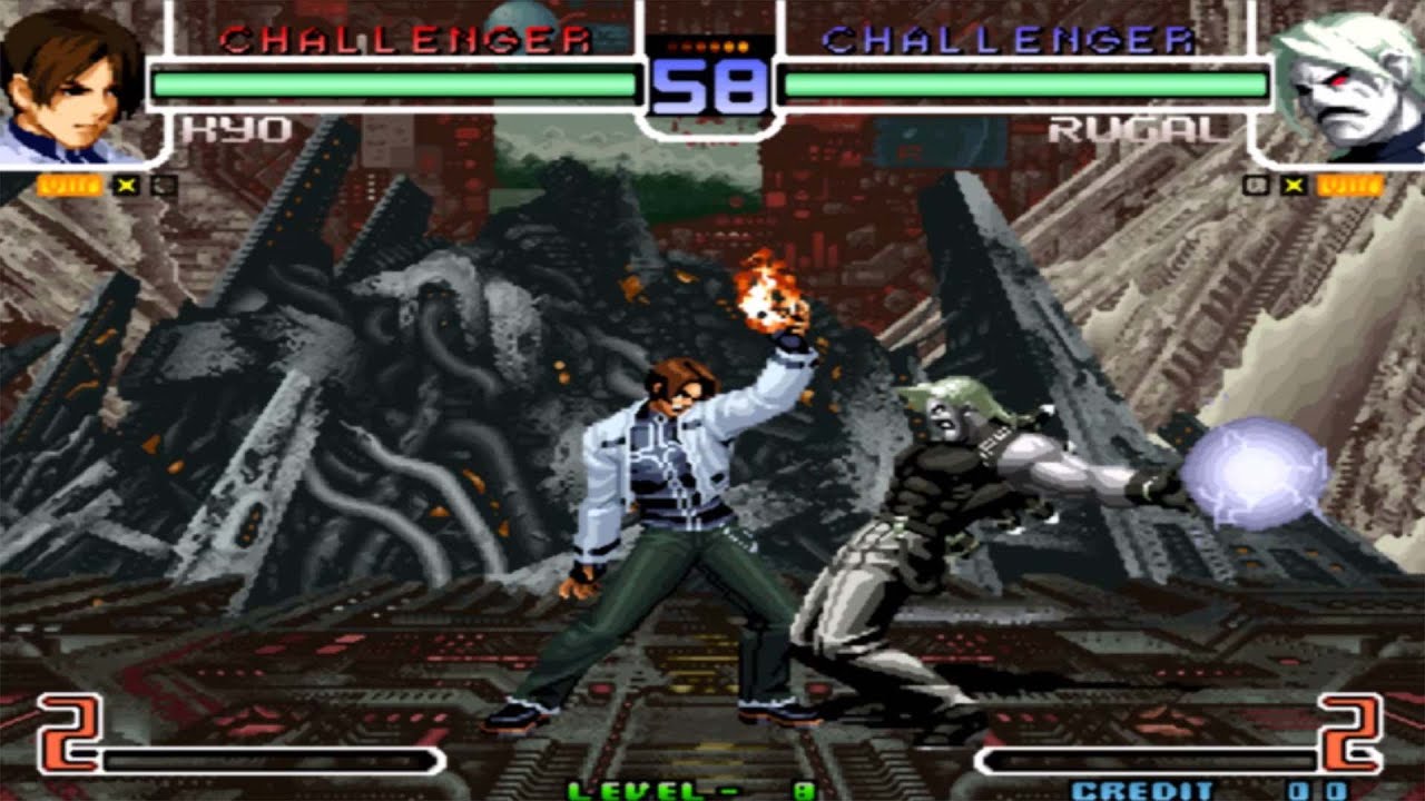 [TAS] Kyo VS Rugal (Kof 2002 MP2) - YouTube