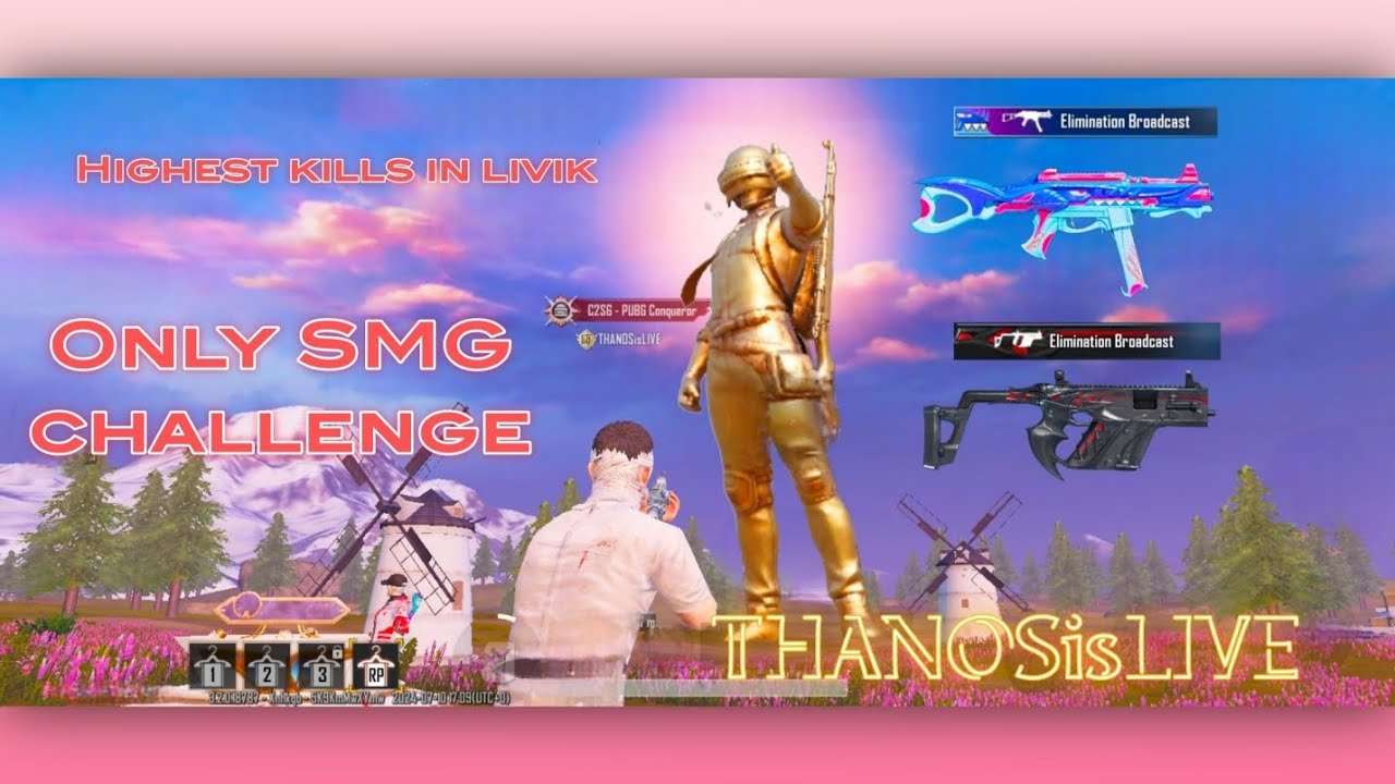 Highest kills !!😱ONLY SMG GAMEPLAY🔥BEST LOOT GAMEPLAY BEST LANDING WITH ...