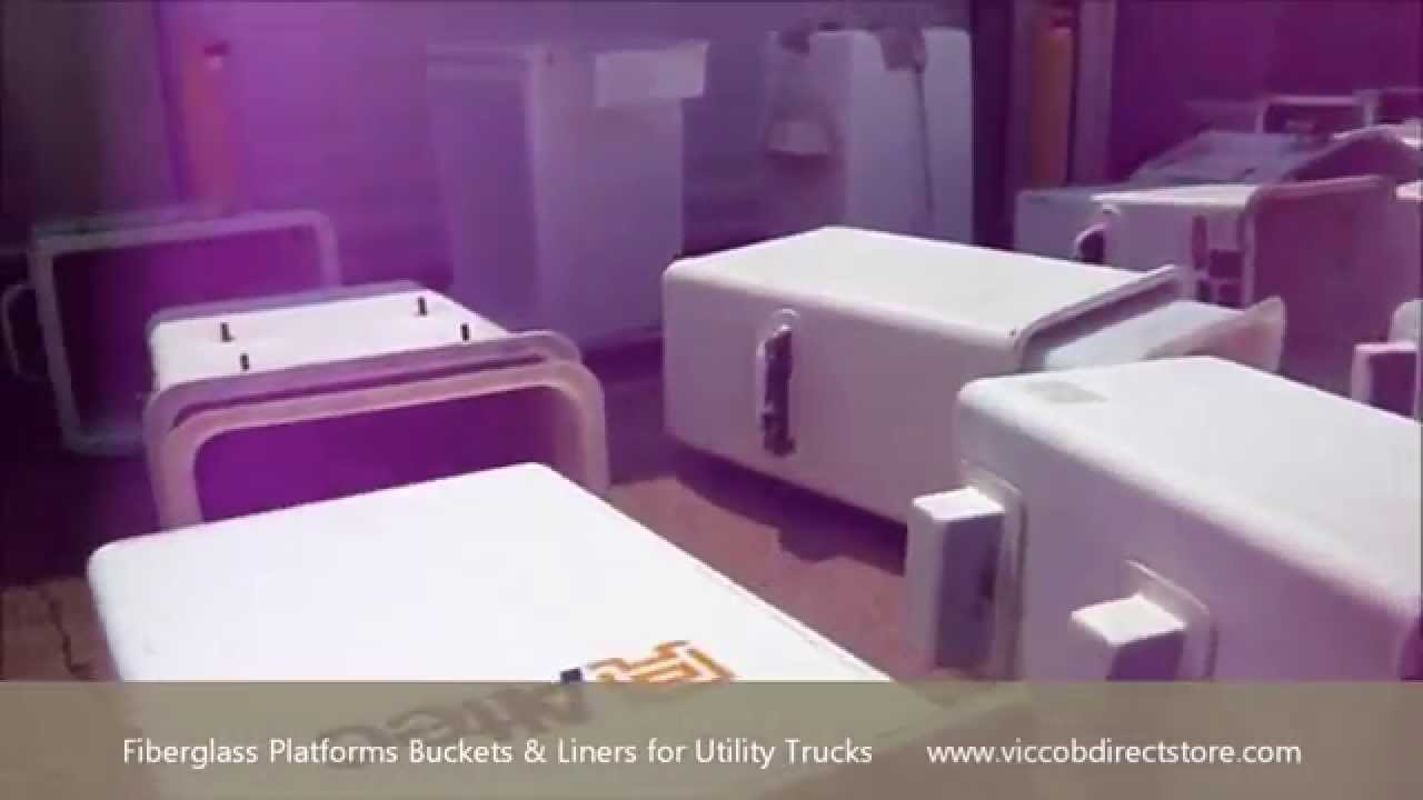 Fiberglass Platforms - Buckets & Liners for Utility Bucket Trucks - YouTube