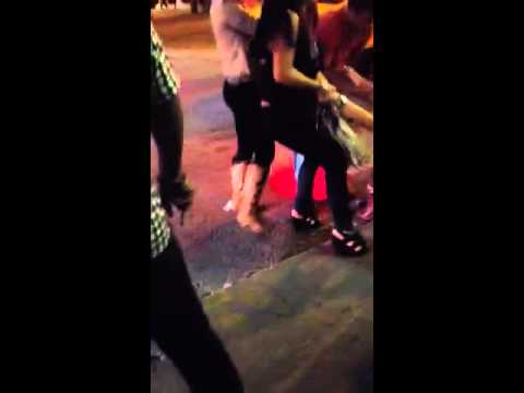 Drunk girl falls - YouTube