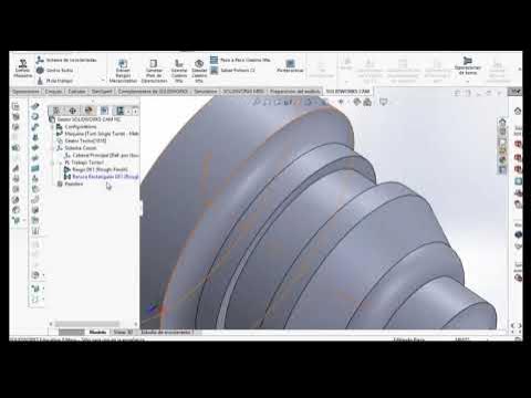 SOLIDCAM PIEZA DE TORNO CNC PARTE 2 - YouTube