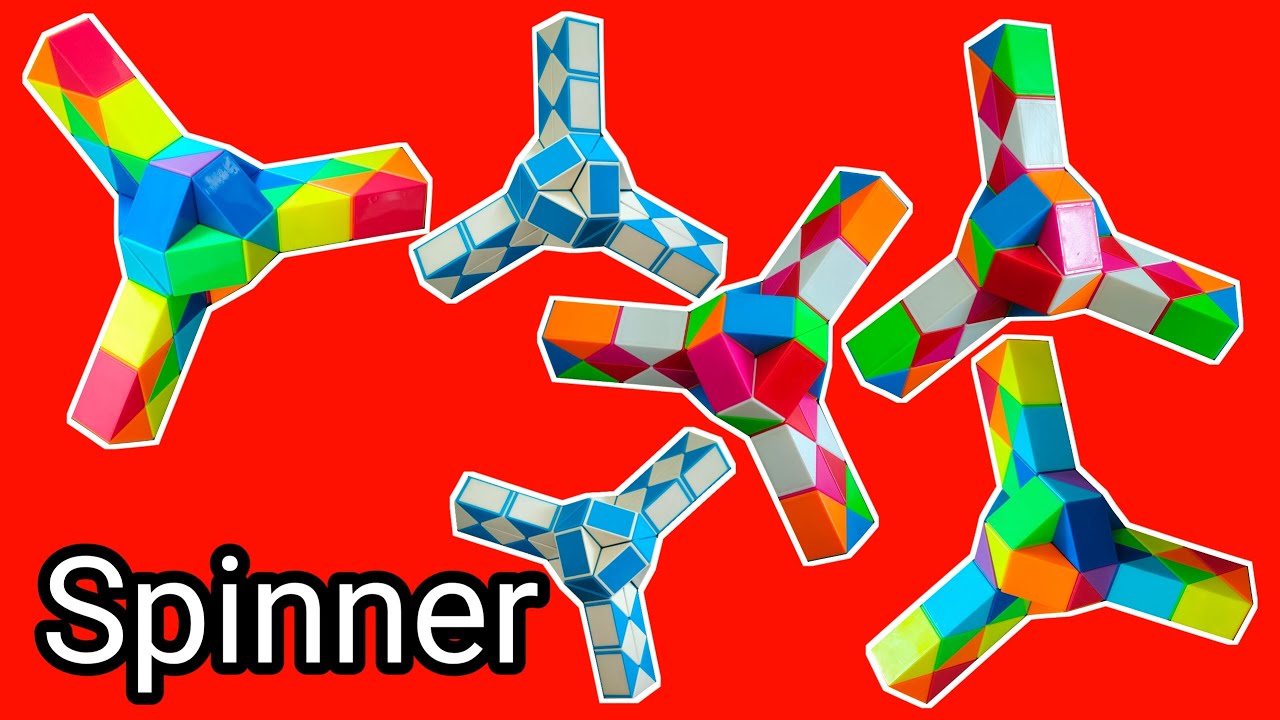 Cara menyelesaikan Rubik Snake Rainbow_48 Segment "Spinner" #19 #Shorts ...