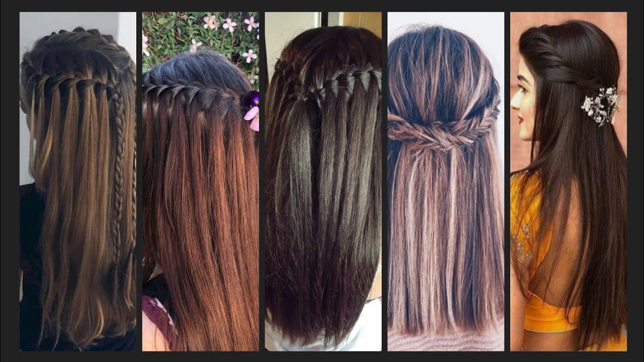 Amazing hairstyle with straight hairs || New hairstyle designs - YouTube