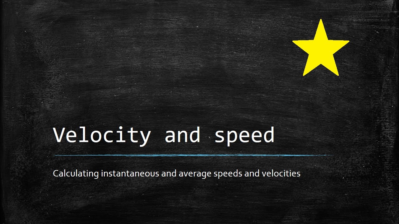 VELOCITY VS SPEED ON DISPLACEMENT TIME GRAPHS - YouTube