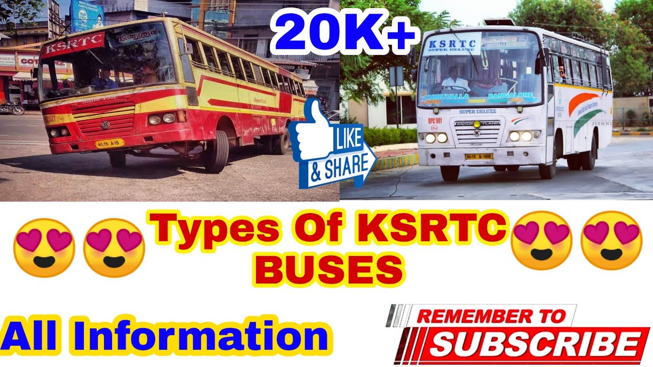 Types of KSRTC buses [ KERALA ] - YouTube