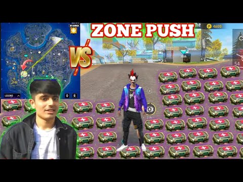 FREE FIRE LAST ZONE 🥵 SURVIVE CHALLENGE VIDEO IN BR RANK WITH FOR AND ...