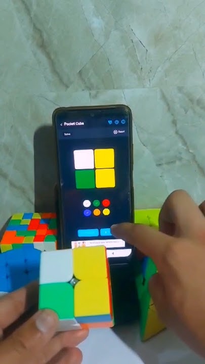 How to solve two by two using app#2by2 #cubber #rubikscube - YouTube
