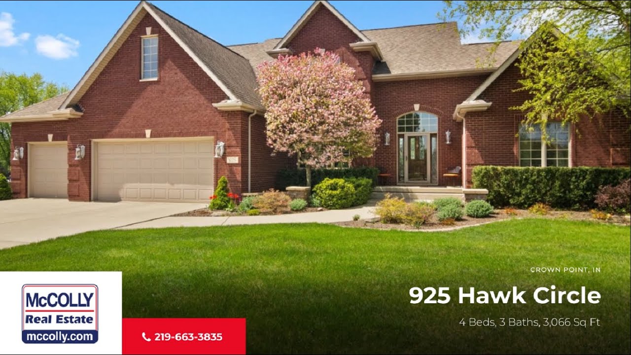 925 Hawk Circle, Crown Point, IN | MLS#529795 - McColly - YouTube