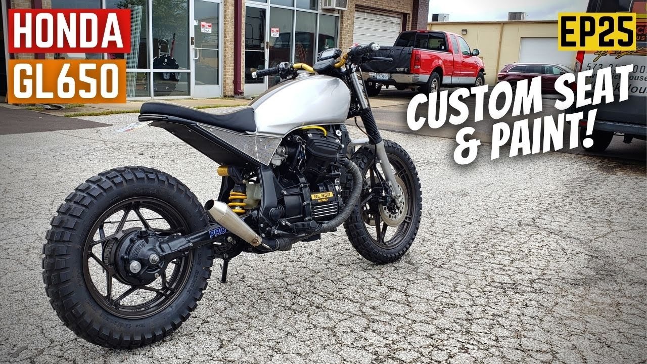 Custom Seat and Paint! - Honda GL650 Build EP25 - YouTube