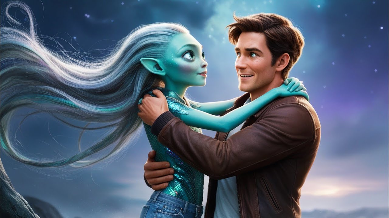 Human meet the Alien girl then she's fallen Love with her - YouTube