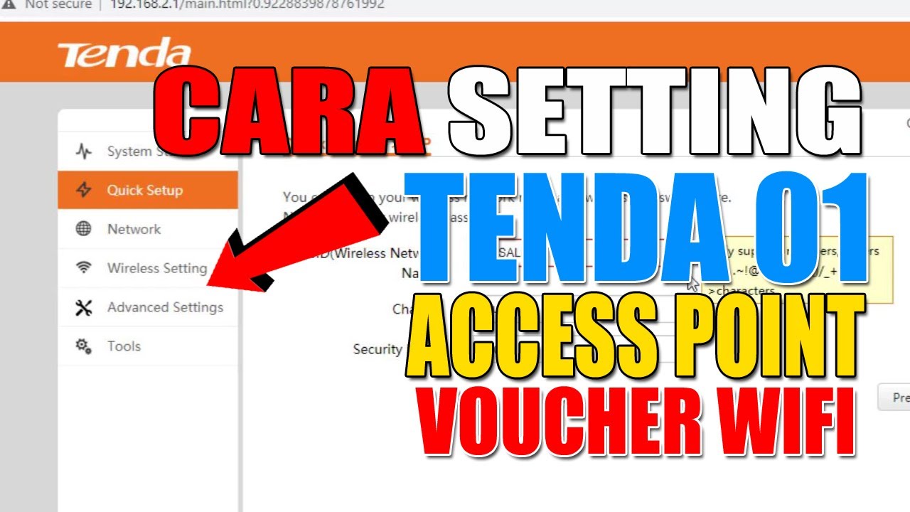 Cara Setting Tenda O1 Sebagai Access Point Voucher WiFi + BONUS Setting ...