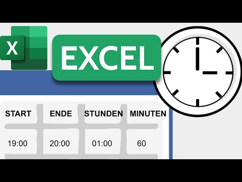 Wie du mit Excel die Dauer zwischen zwei Uhrzeiten berechnest - YouTube