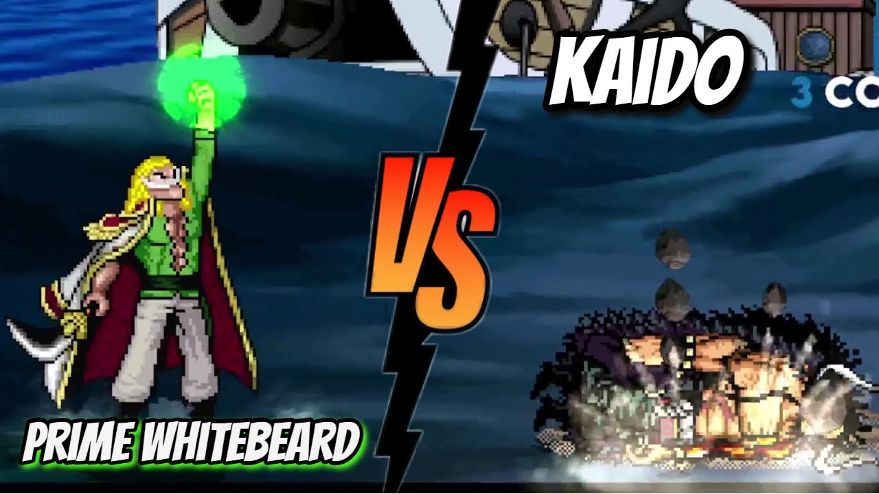 Shirohige Prime Vs Kaido one piece fights / mugen - YouTube
