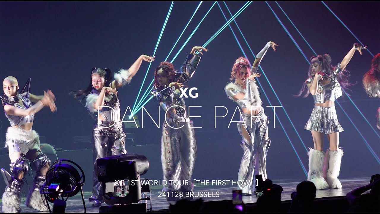 XG Dance part [4K]1st world tour[The First Howl ]in Brussels 241128 ...