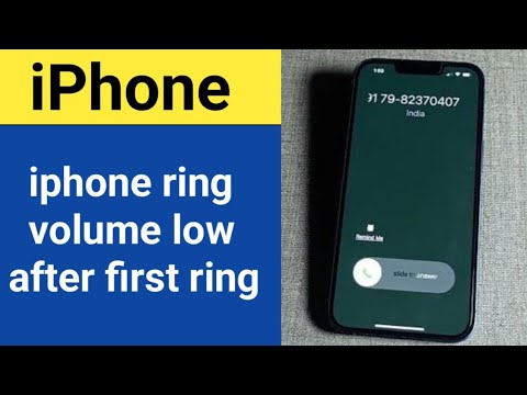 iphone incoming call sound low problem || iphone sound problem during ...