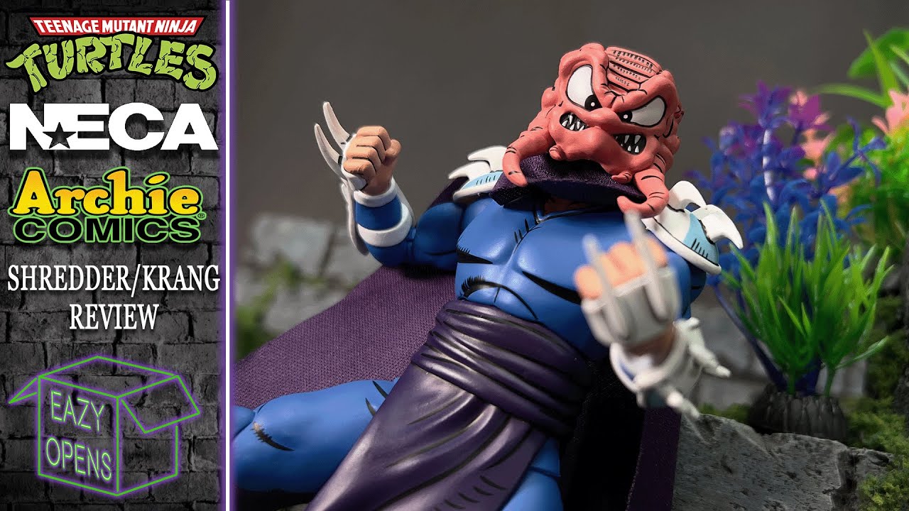 Neca TMNT Archie Comics Shredder Krang Action Figure Review! | Teenage ...