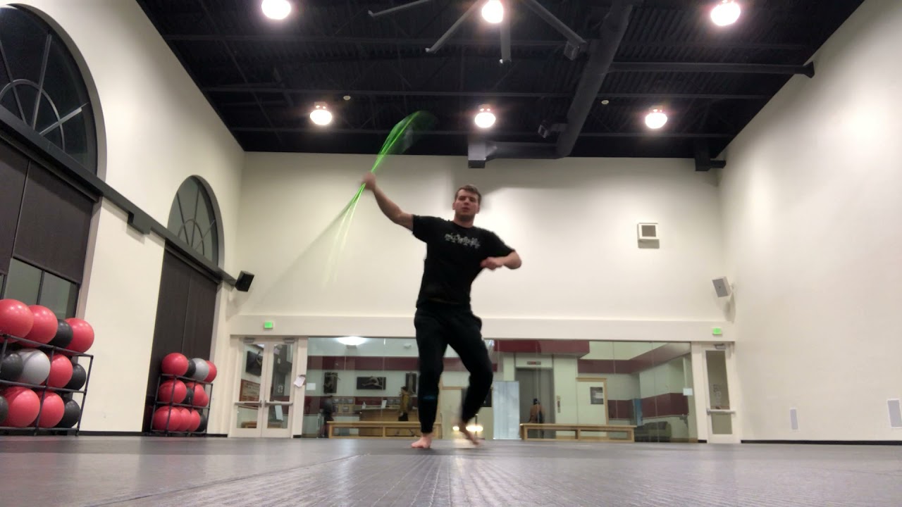 Man Shows Impressive And Fast Moves Using a Bo Staff While Practicing ...