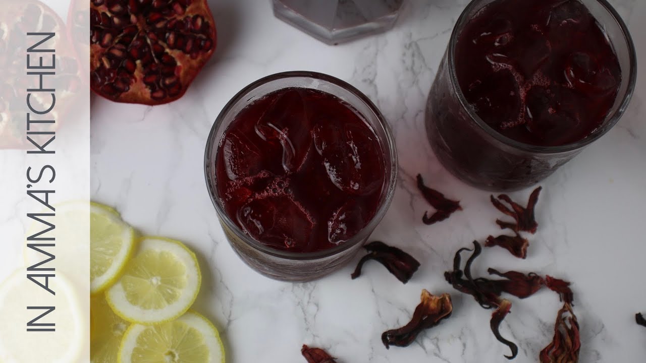 Hibiscus and Pomegranate Iced Tea - YouTube