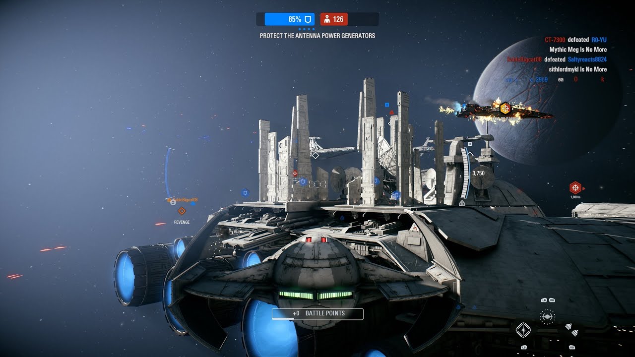Starfighter assault gameplay Star Wars Battlefront 2 ( No cometary ...