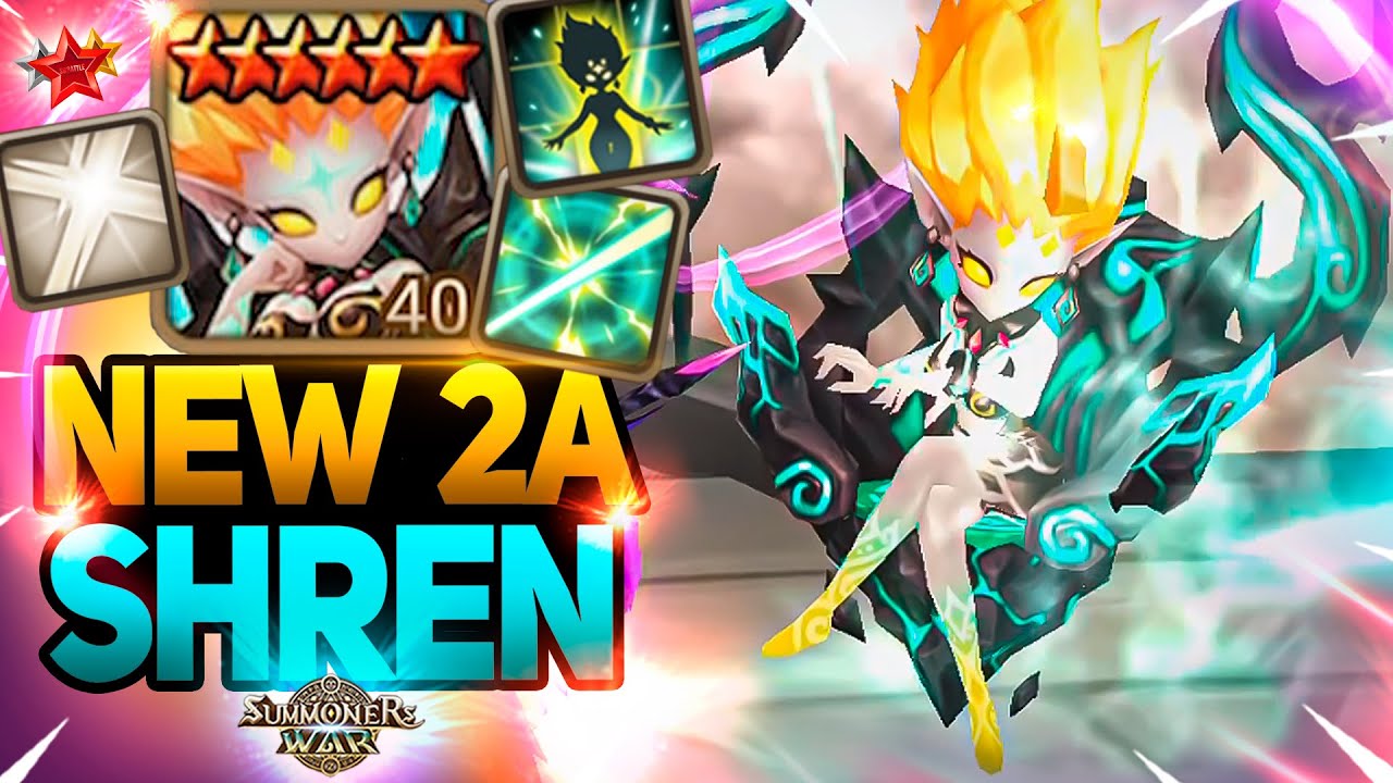 NEW 2A SHREN (Light High Elemental) - Summoners War - YouTube
