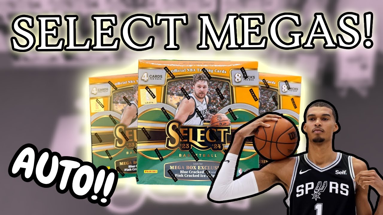More 2023 Panini Select MEGA BOXES!! x3! Auto Hit! Wemby! - YouTube