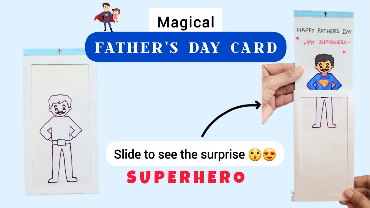 Easy and beautiful Father's Day card | Pop up Father's day card ...