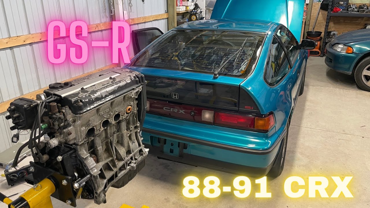 95 GSR SWAP FOR MY 91 CRX SI: CLEANING + EXTRA PARTS - YouTube