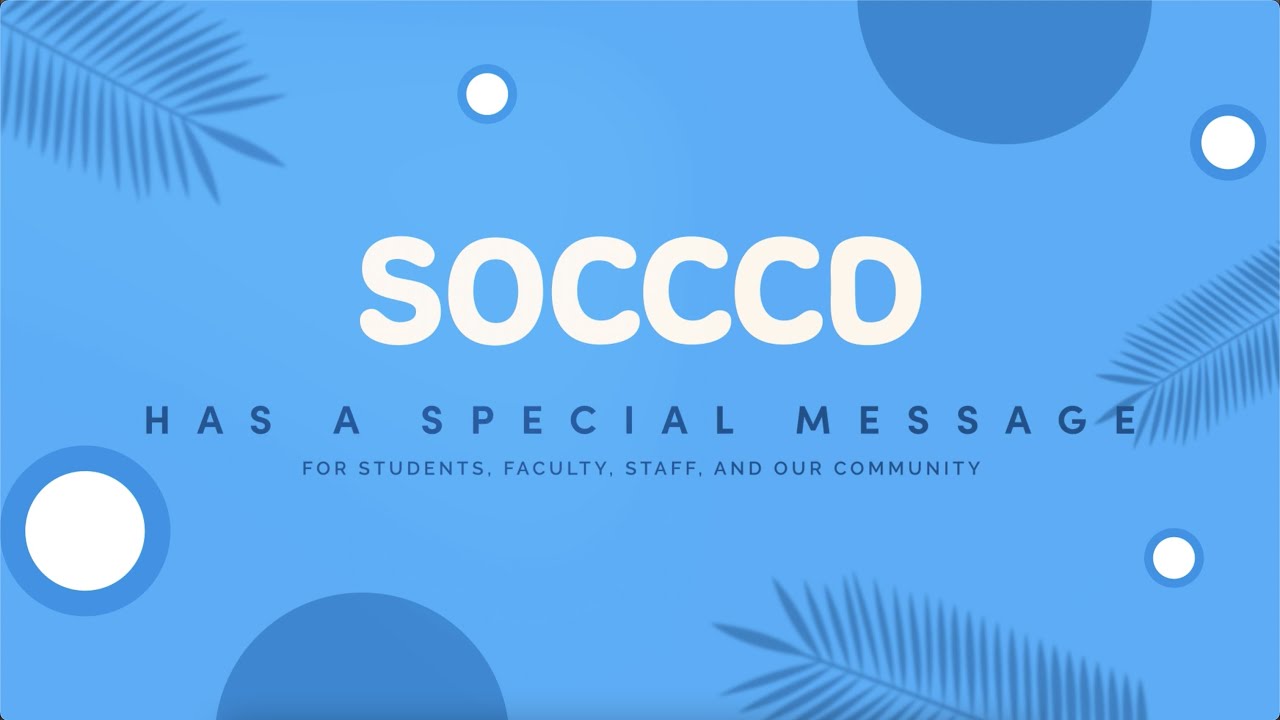 Happy Holidays 2021 from SOCCCD - YouTube