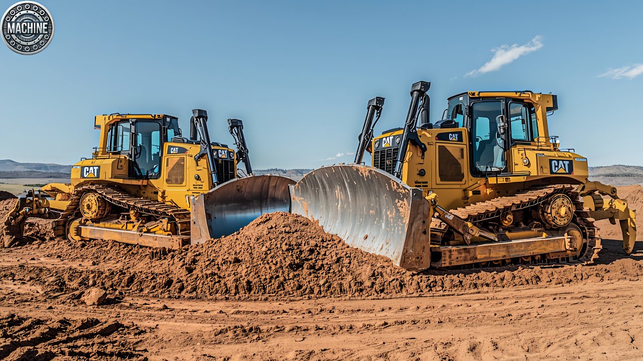 Extreme Caterpillar Bulldozer D9T In Action | CAT Bulldozers | Heavy ...