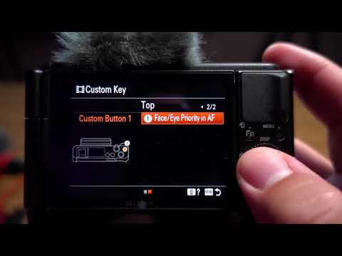 Sony Zv1 Custom Key Buttons Setup - YouTube