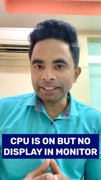 CPU is on but no display in monitor ( fixed) #computer #tech #tipsandtricks #computertips # ...