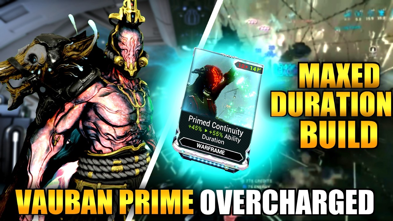 VAUBAN PRIME DURATION | Full Build Warframe - YouTube