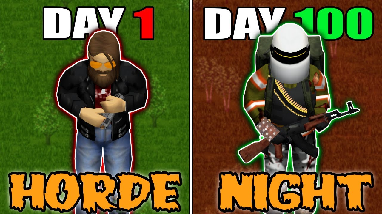 1000 Zombie HORDE NIGHT | 100 DAYS Survival In EKRON - YouTube