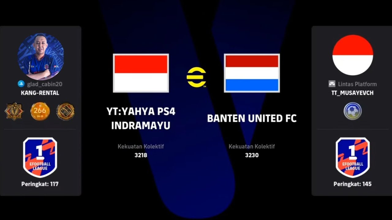 eFootball™ BIG MATCH | (RANK 145) BANTEN UNITED FC VS YAHYA PS4 ...