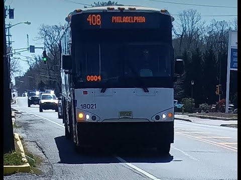 NJ Transit [On Board Ride] 2018 MCI D4500CT #18021 On Route 408 ...
