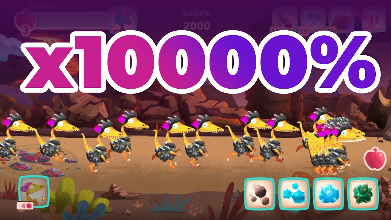 Dino Bash: Raptor One Hit Tank Caveman - YouTube