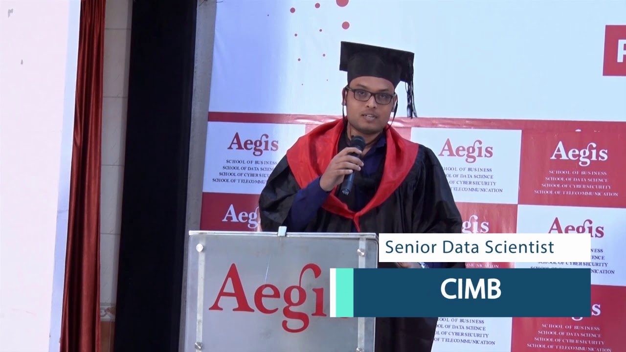 Suraj Shukla, Data Scientist, CIMB sharing experience @Aegis School of ...