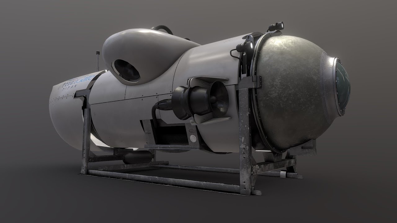 OceanGate Titan submersible 3D model - YouTube