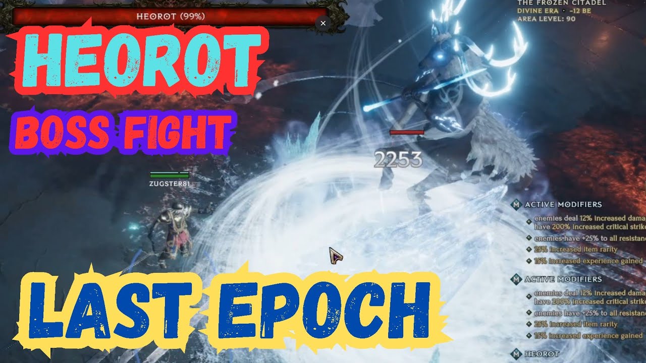 How to, Bossfight Heorot Last Epoch Release 1.0 - YouTube
