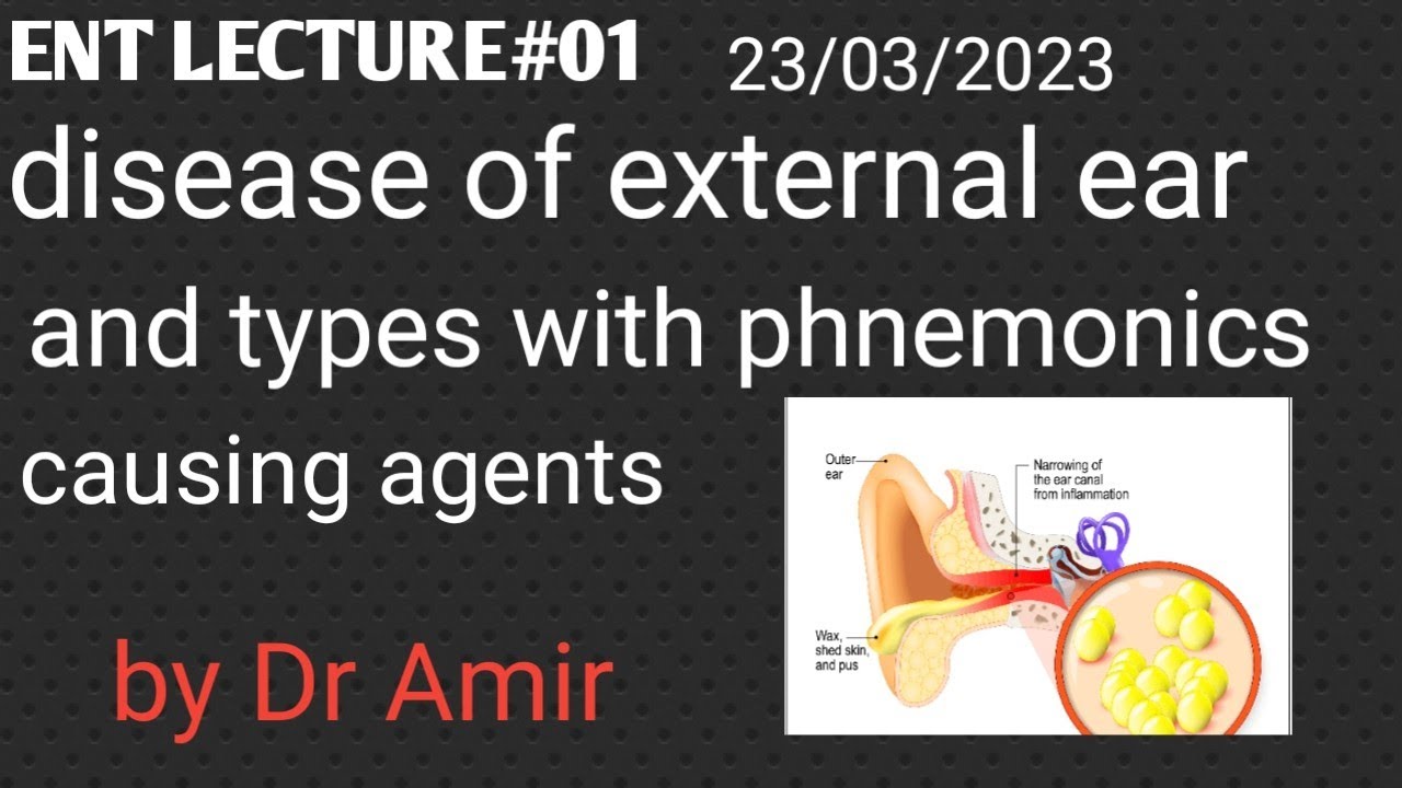 Disease of external ear || otitis externa and types of otitis externa ...