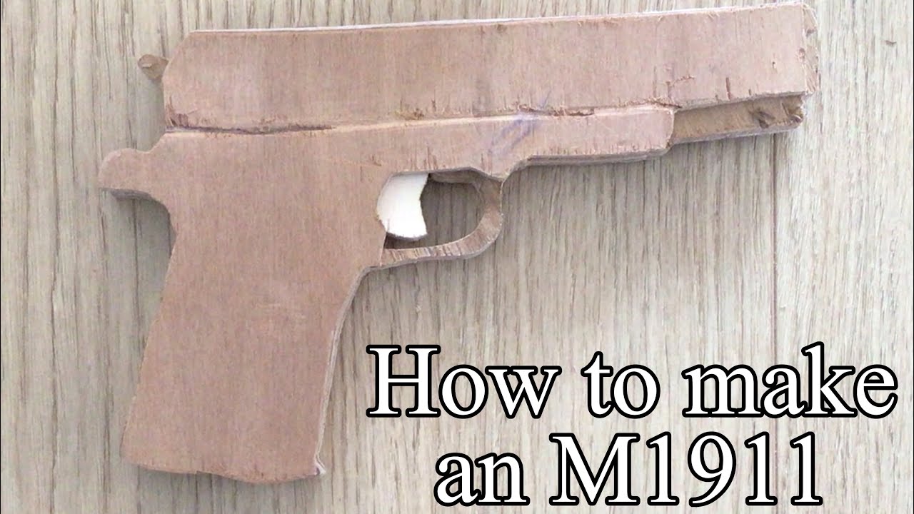 How to make an M1911 Rubber Band Gun - YouTube