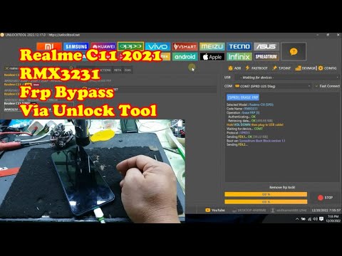 Realme C11 RMX3231 Frp Bypass Via Unlock Tool - YouTube
