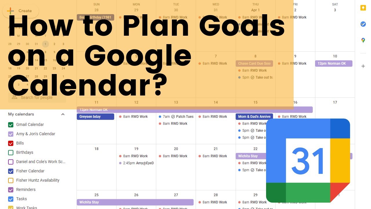 Goal Planning on Google Calendar? - YouTube